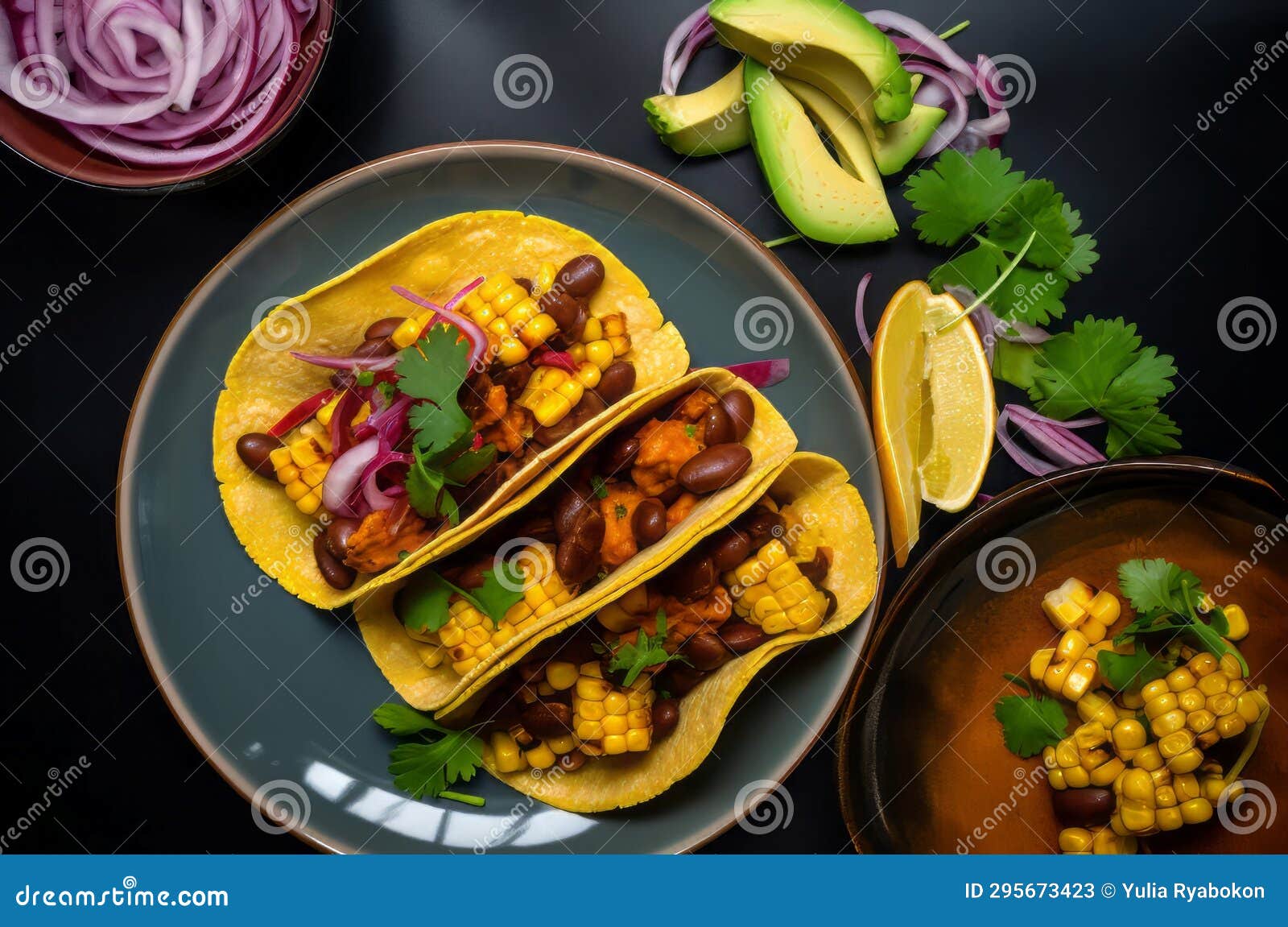 Michelin Pumpkin Corn Indian Top View. Generate Ai Stock Image - Image ...