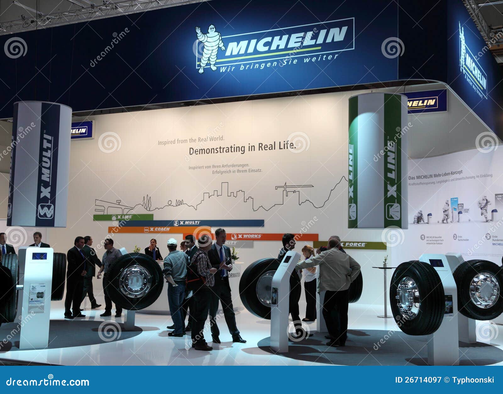 Michelin Stand at Motor Show Editorial Photography - Image of ...
