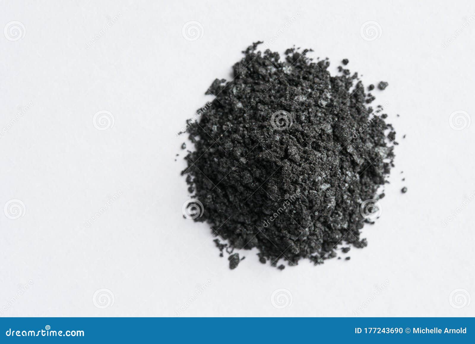 Dark Grey Powdered Eyeshadow Cosmetics Stock Photo - Image of heap ...