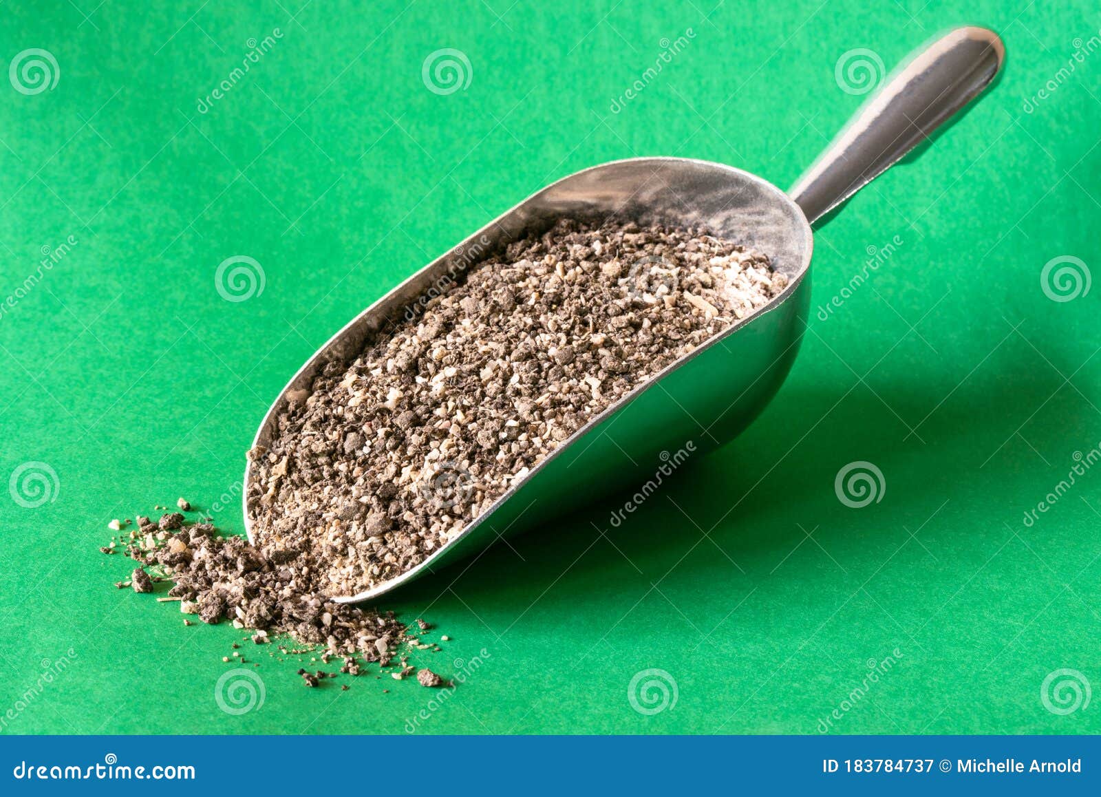 Herb and Vegetable Food in a Scoop Stock Image - Image of macro, scoop ...