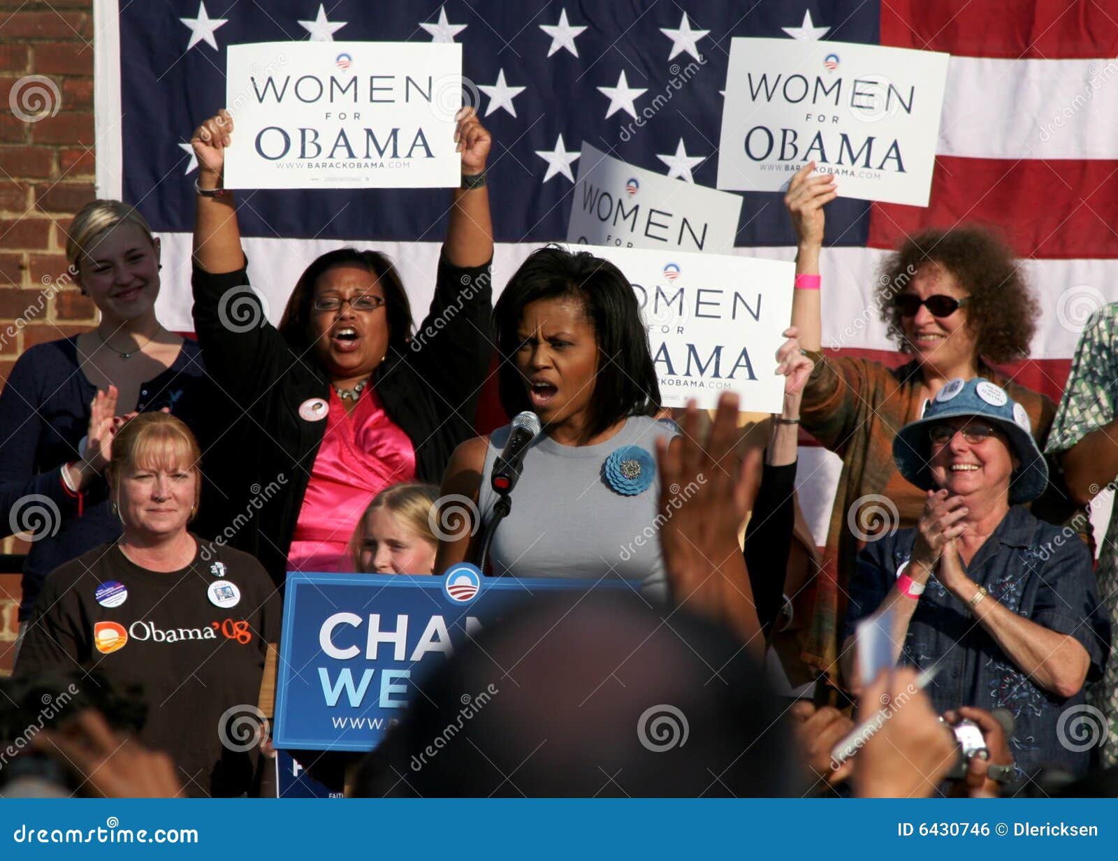 Michelle Obama speech editorial photo. Image of illinois - 6430746