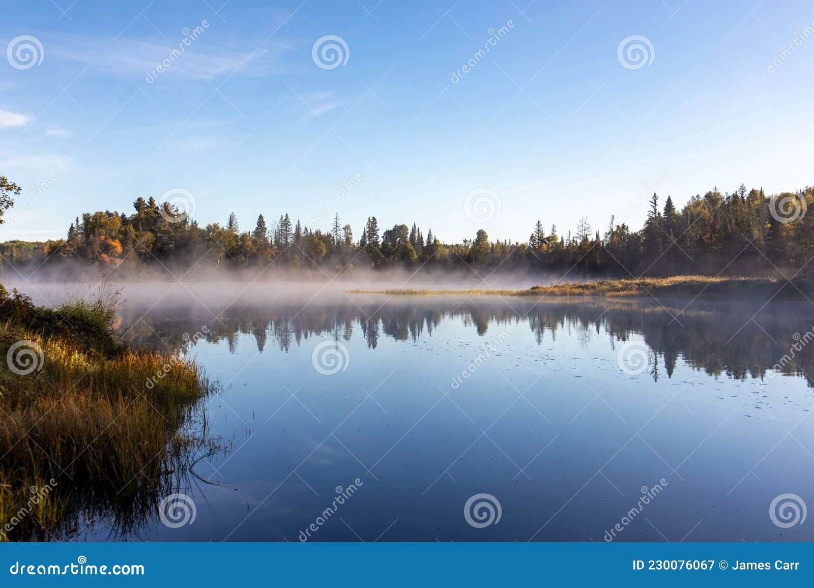 Michigamme River Upper Peninsula, Michigan September 2021 Stock Image ...