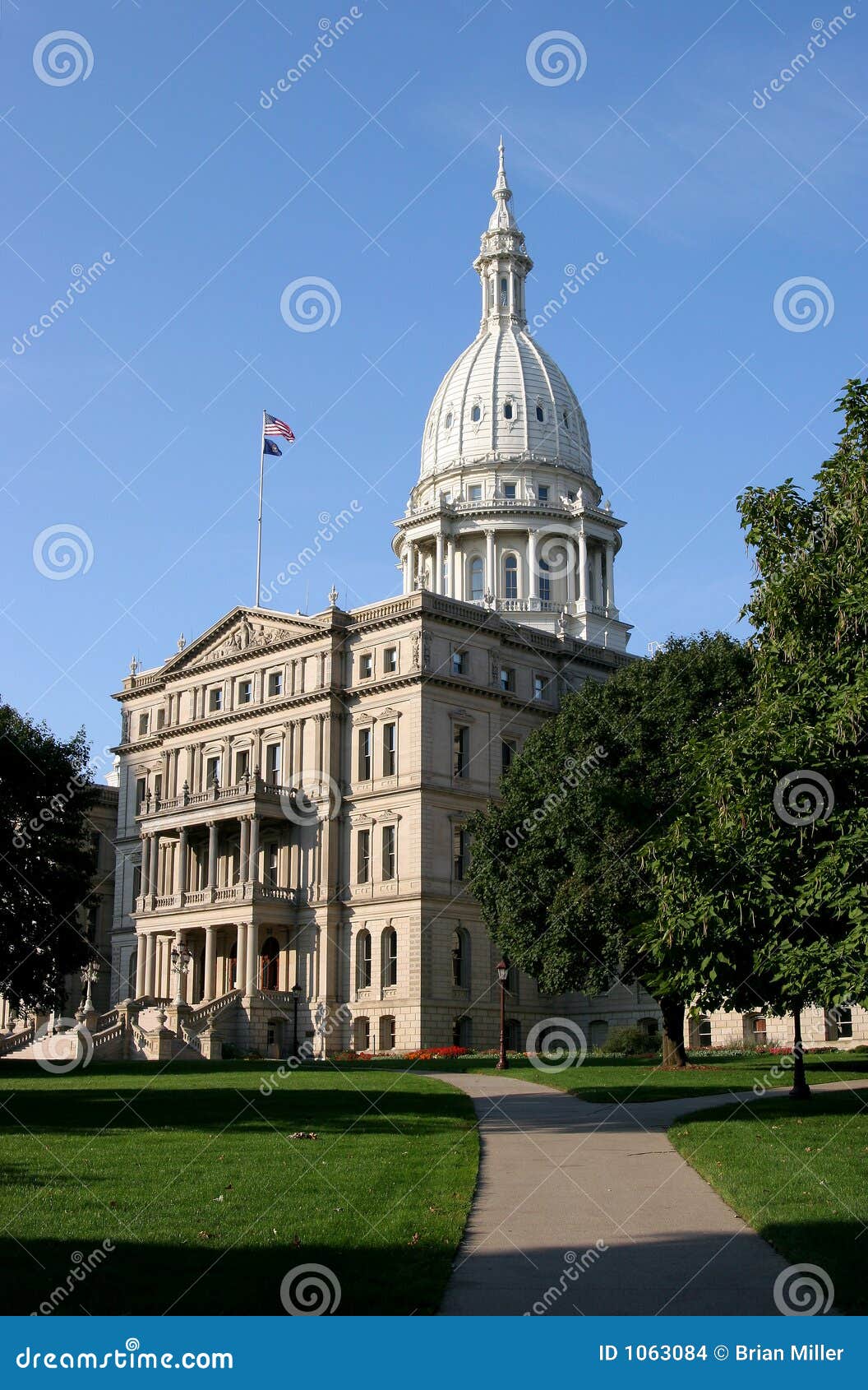 Michigan Capital stock photo. Image of chacent, teau, structure - 1063084