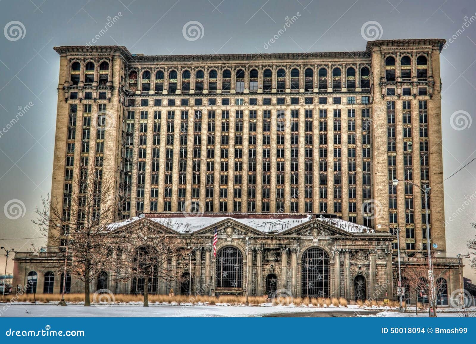 Michigan Central Station stock photo. Image of national - 50018094