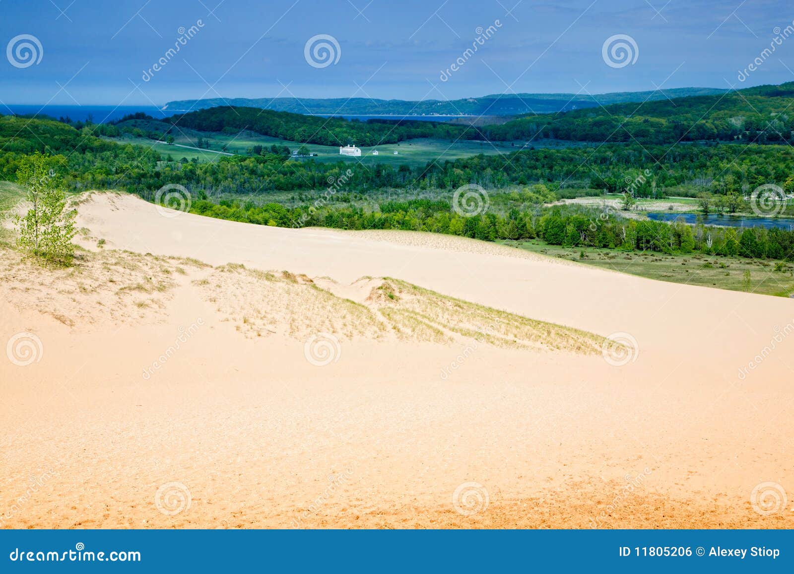 Michigan dunes stock photo. Image of travel, scenic, outdoors - 11805206