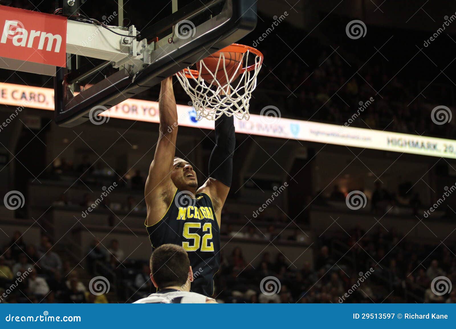 Michigan Forward Jordan Morgan Editorial Photography - Image of offense ...