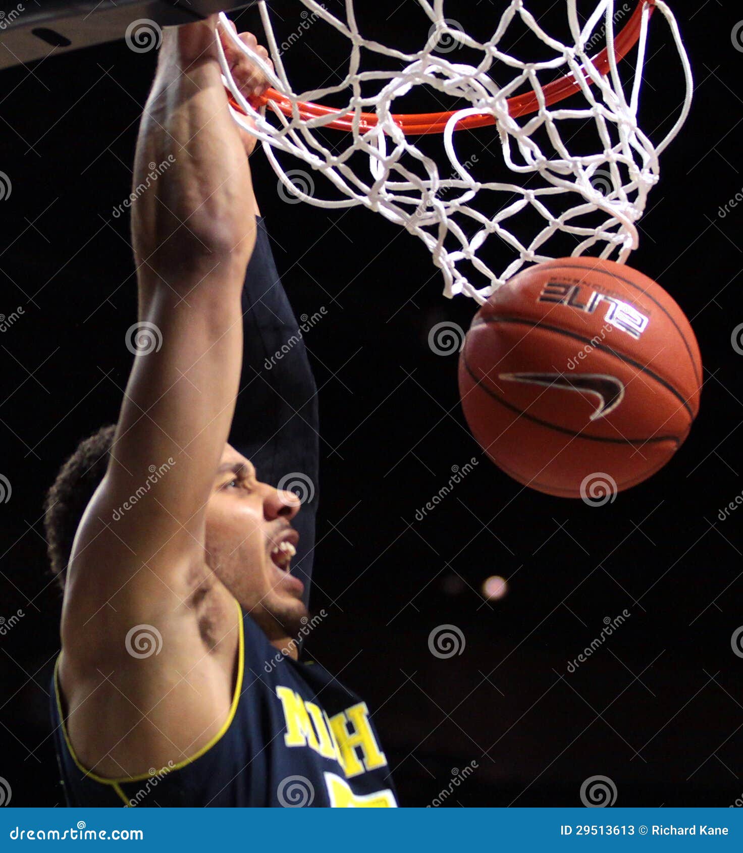 Michigan Forward Jordan Morgan Editorial Stock Photo - Image of spirit ...