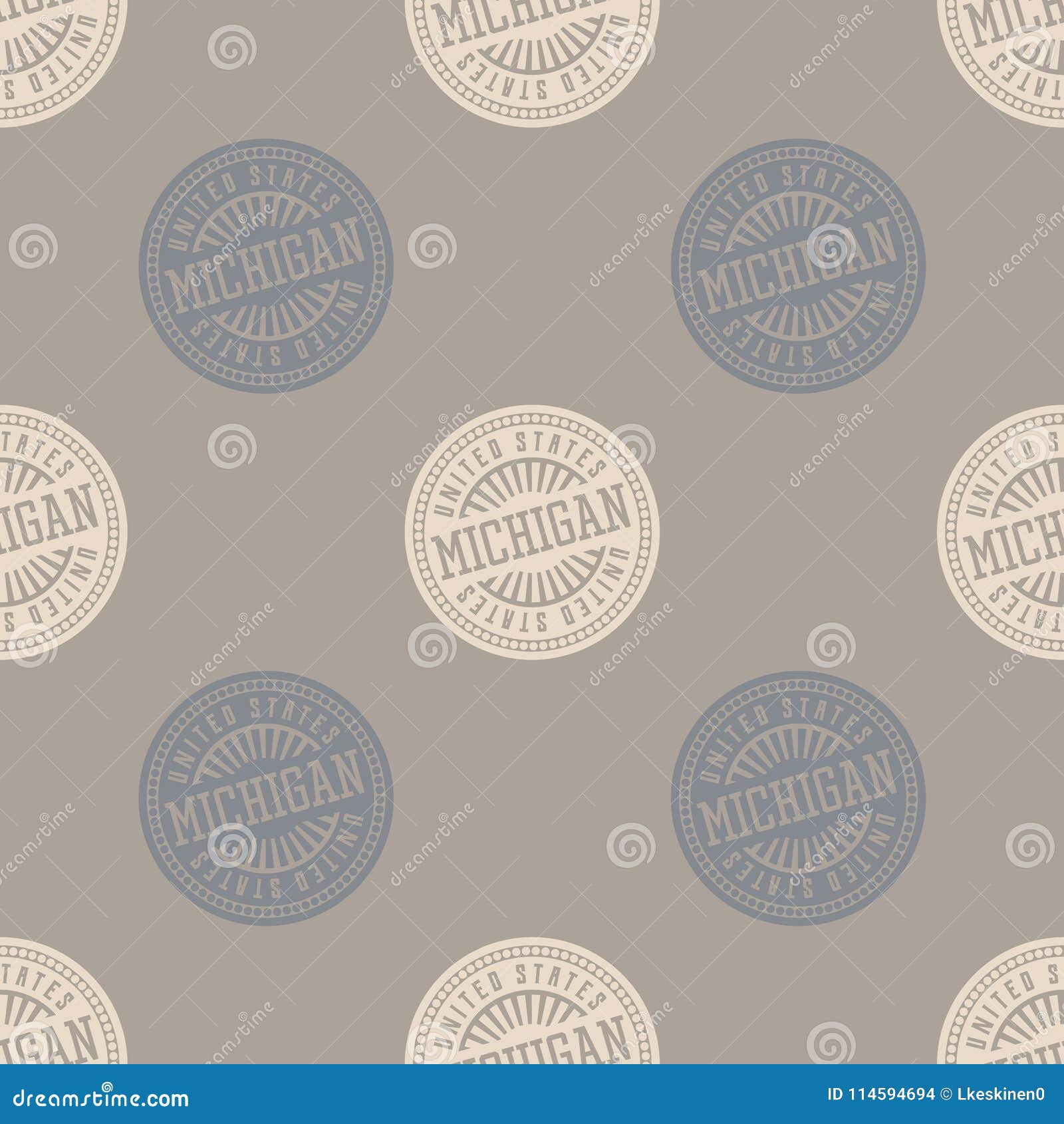 Michigan seamless pattern stock vector. Illustration of lansing - 114594694