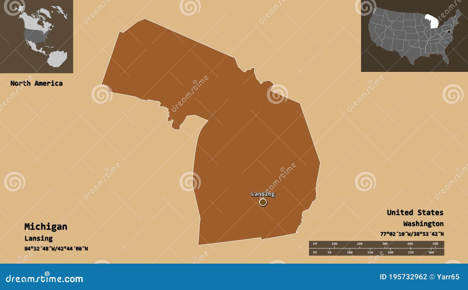 Michigan, State of Mainland United States,. Previews. Pattern Stock ...