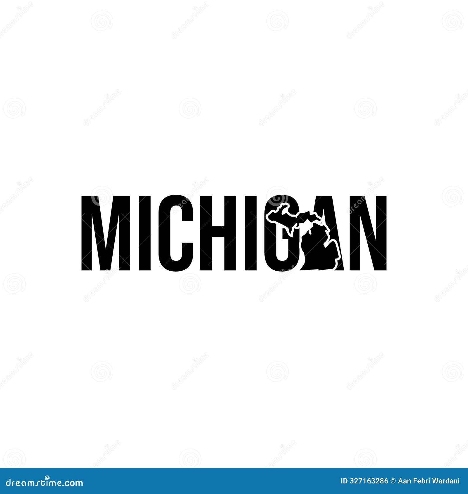 Michigan state symbol stock illustration. Illustration of star - 327163286