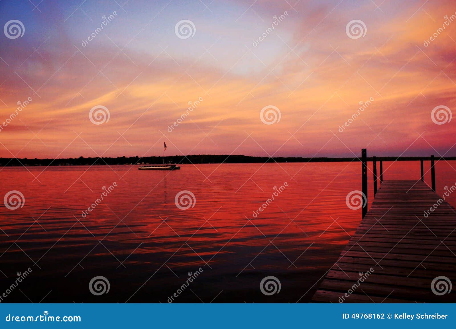 Michigan Sunset stock photo. Image of sunset, michigan - 49768162