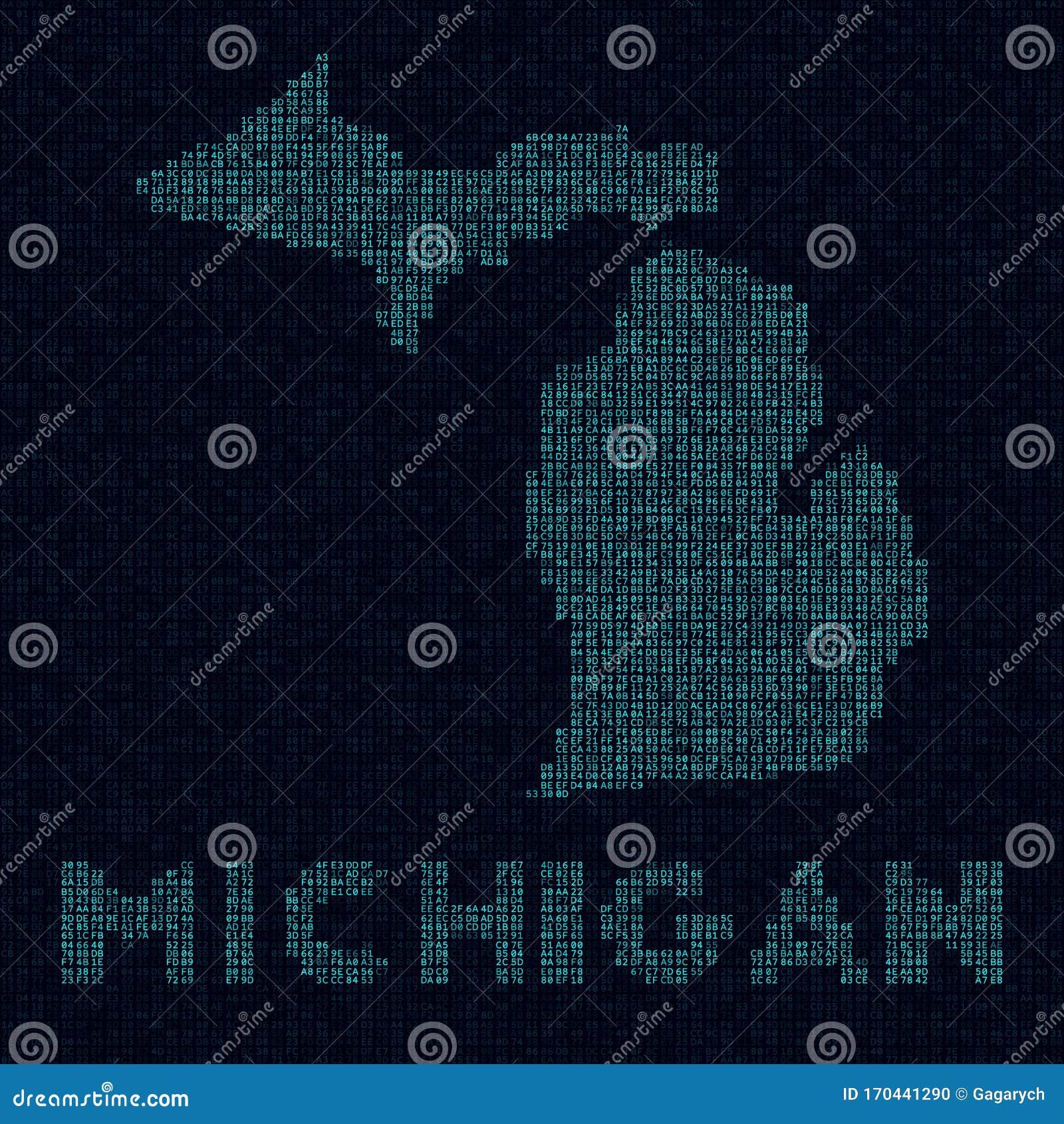 Michigan tech map. stock vector. Illustration of global - 170441290