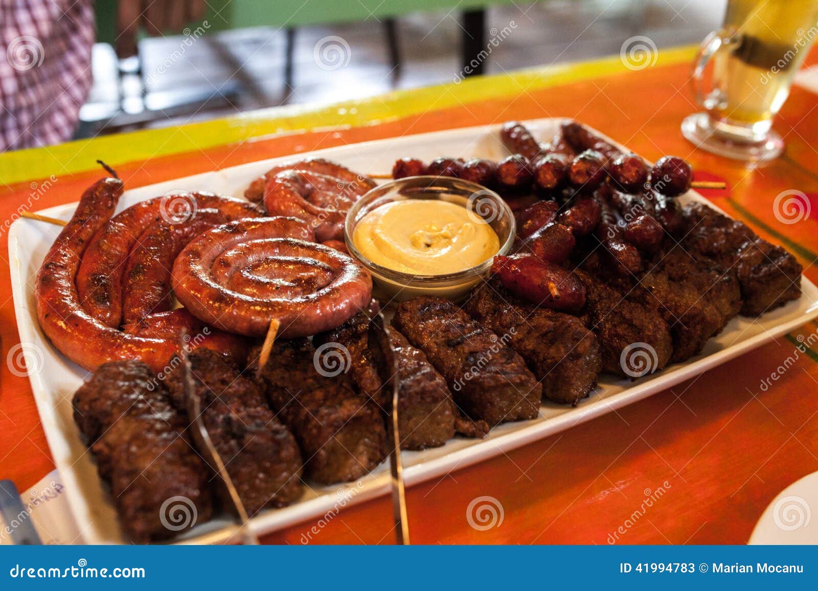 Mici and sausage stock image. Image of traditional, grill - 41994783