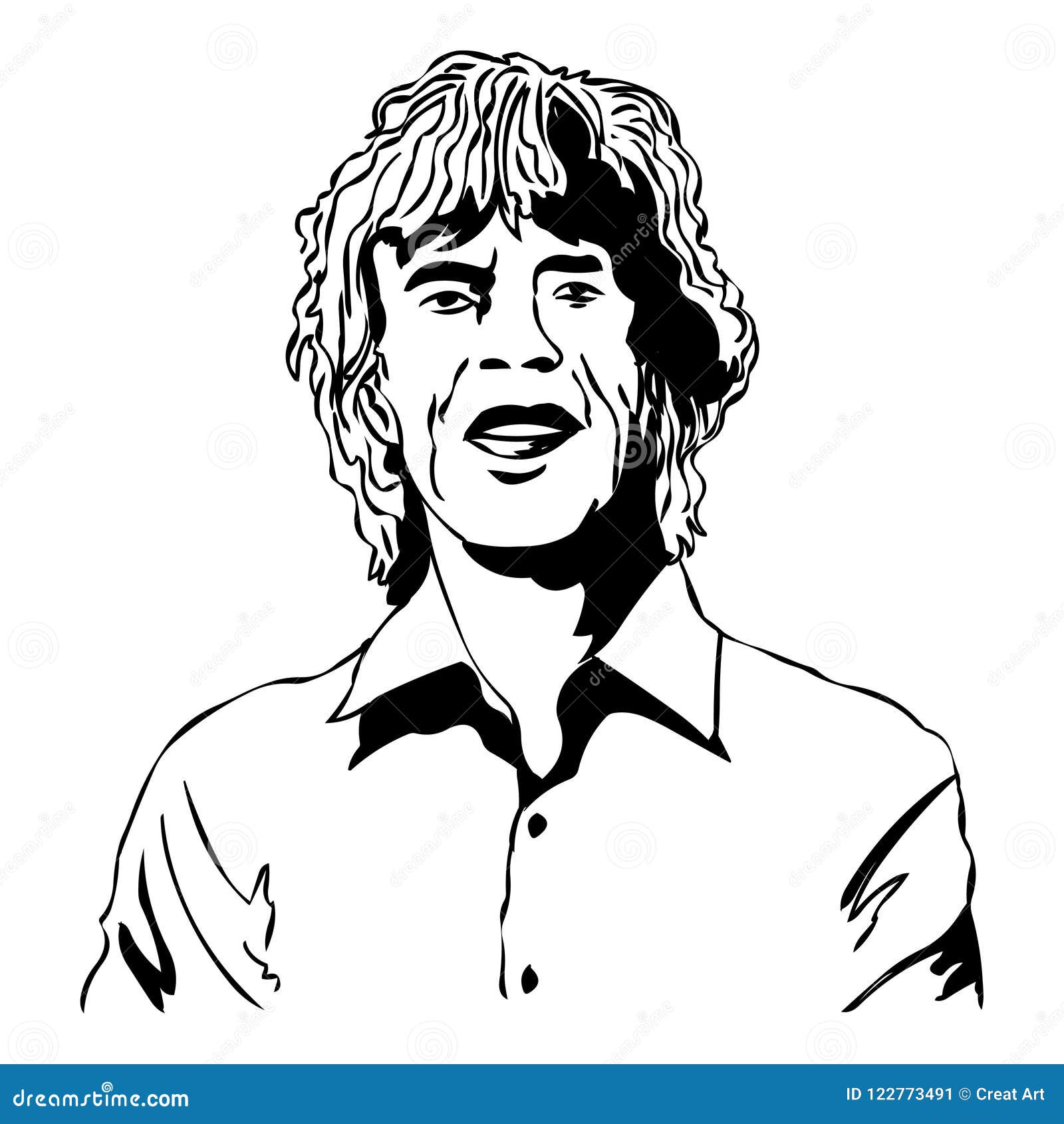 Mick Jagger Ejemplo Del Vector De Mick Jagger Foto editorial ...