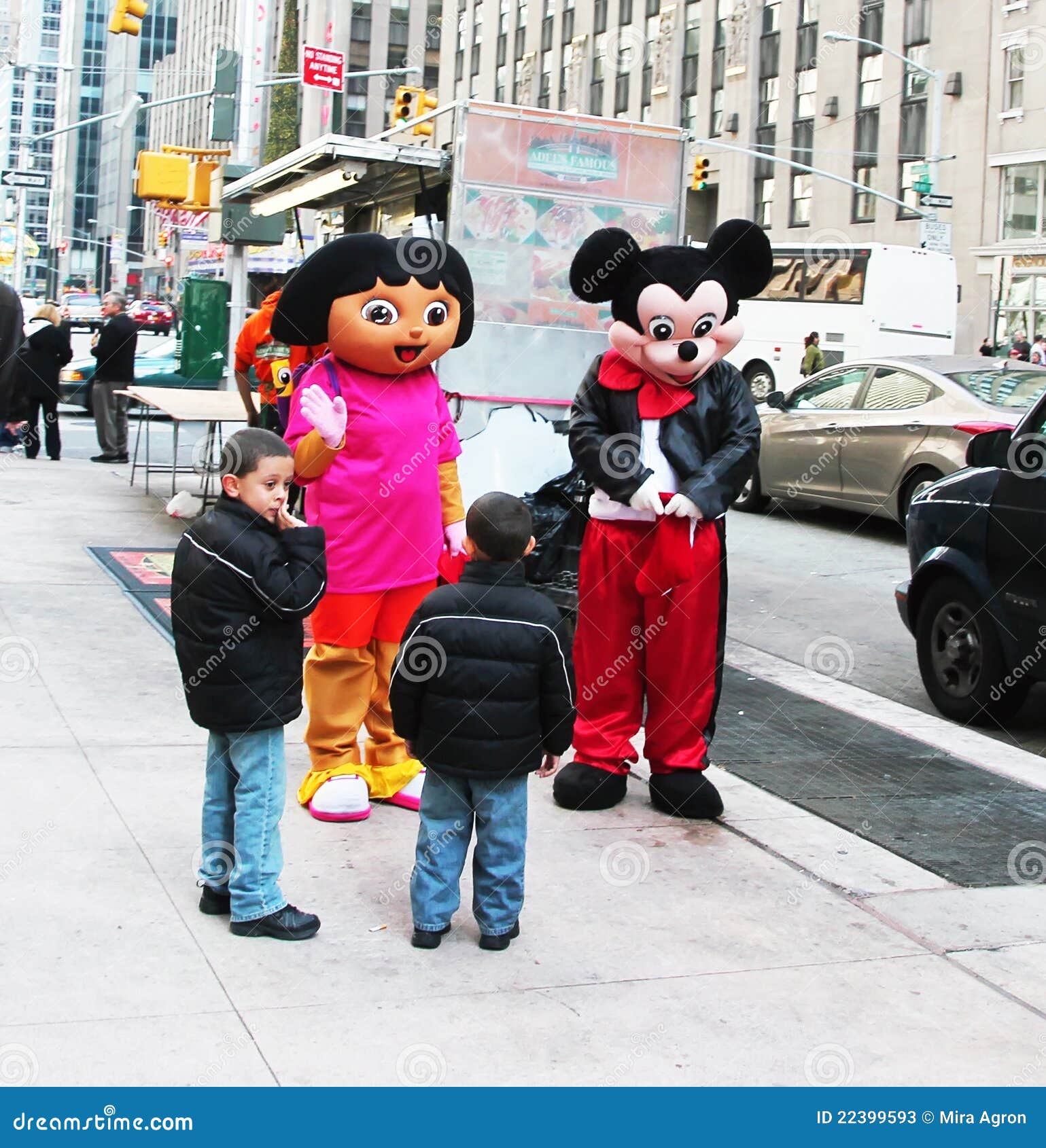 Mickey and Dora Meeting Their Fans Editorial Stock Photo - Image of ...