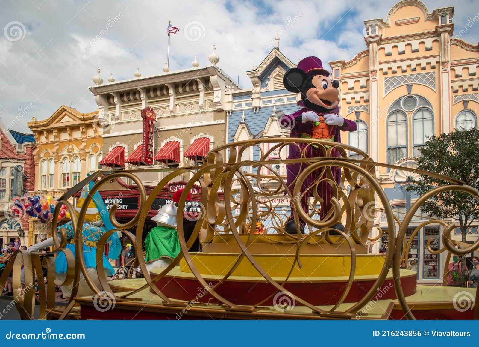 Mickey Mouse on Halloween Parade Float at Magic Kingdom 1 Editorial ...