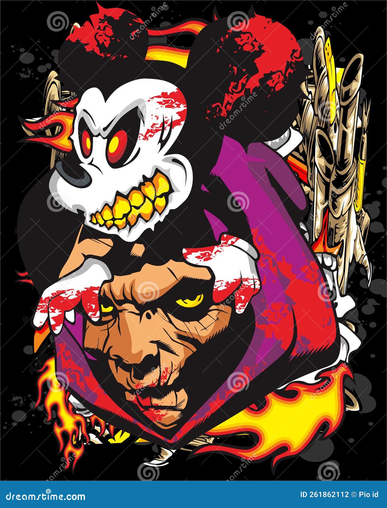 MICKEY MOUSE ZOMBIE ILLUSTRATION Editorial Photography - Illustration ...