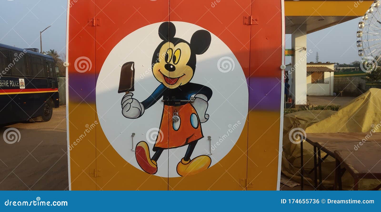 MICKY MOUSED for ICE CREAM ADVERTISEMENT Editorial Photo - Image of ...