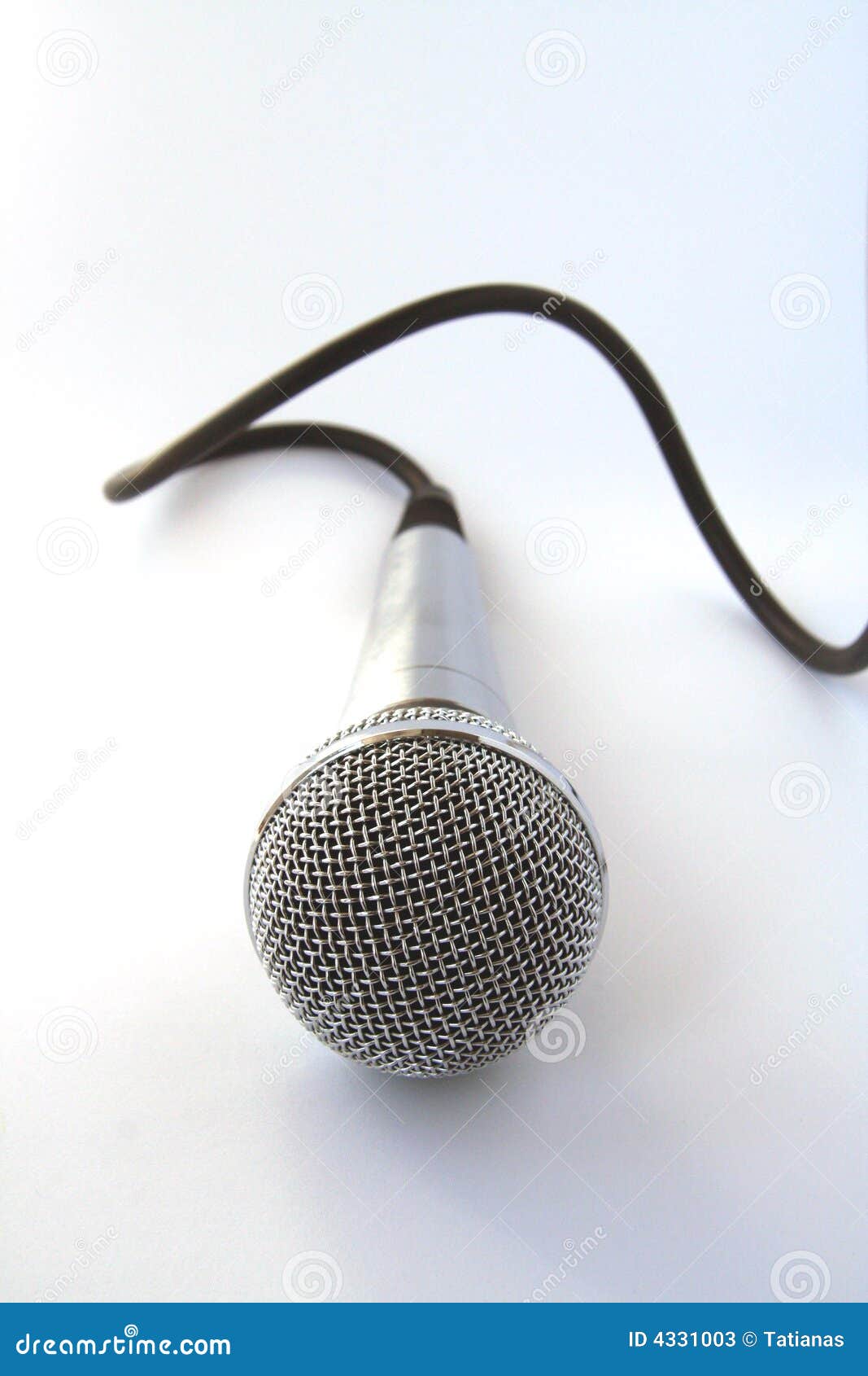 Micrófono. imagen de archivo. Imagen de reportero, estudio - 4331003