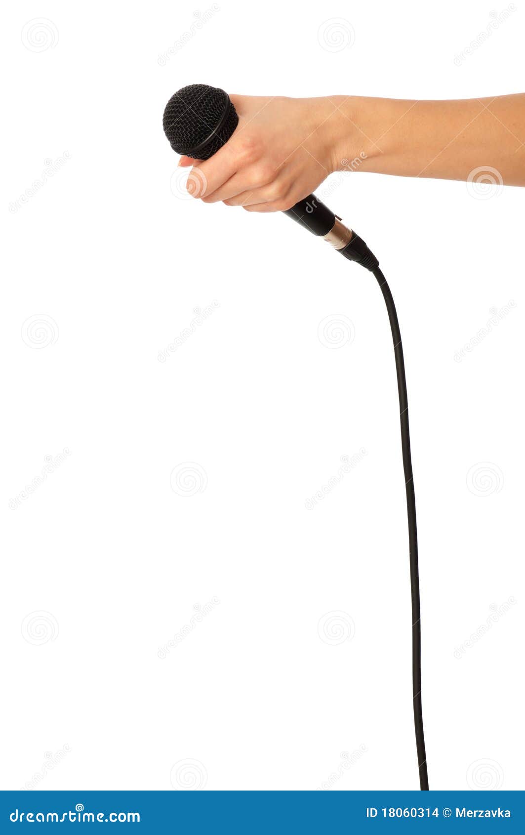 Micrófono Para La Entrevista Foto de archivo - Imagen de comunicaciones ...