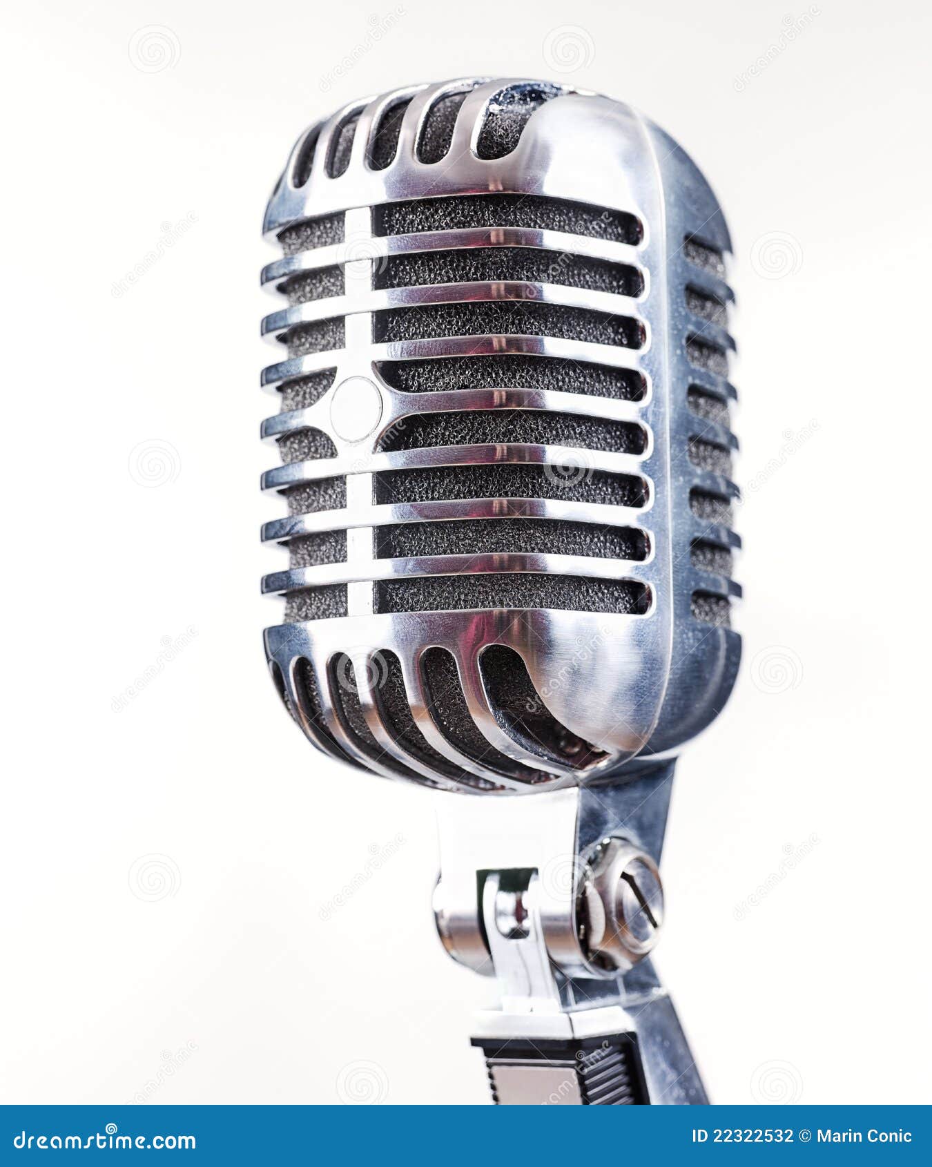 Micrófono retro foto de archivo. Imagen de rejilla, estallido - 22322532