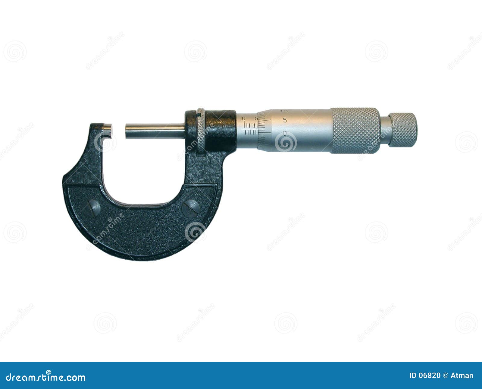 Micrómetro foto de archivo. Imagen de medida, exacto, herramienta - 6820
