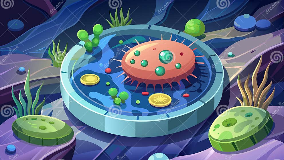 Micro Bacteria are Grown on an Agar Plate. Abstract Biological ...