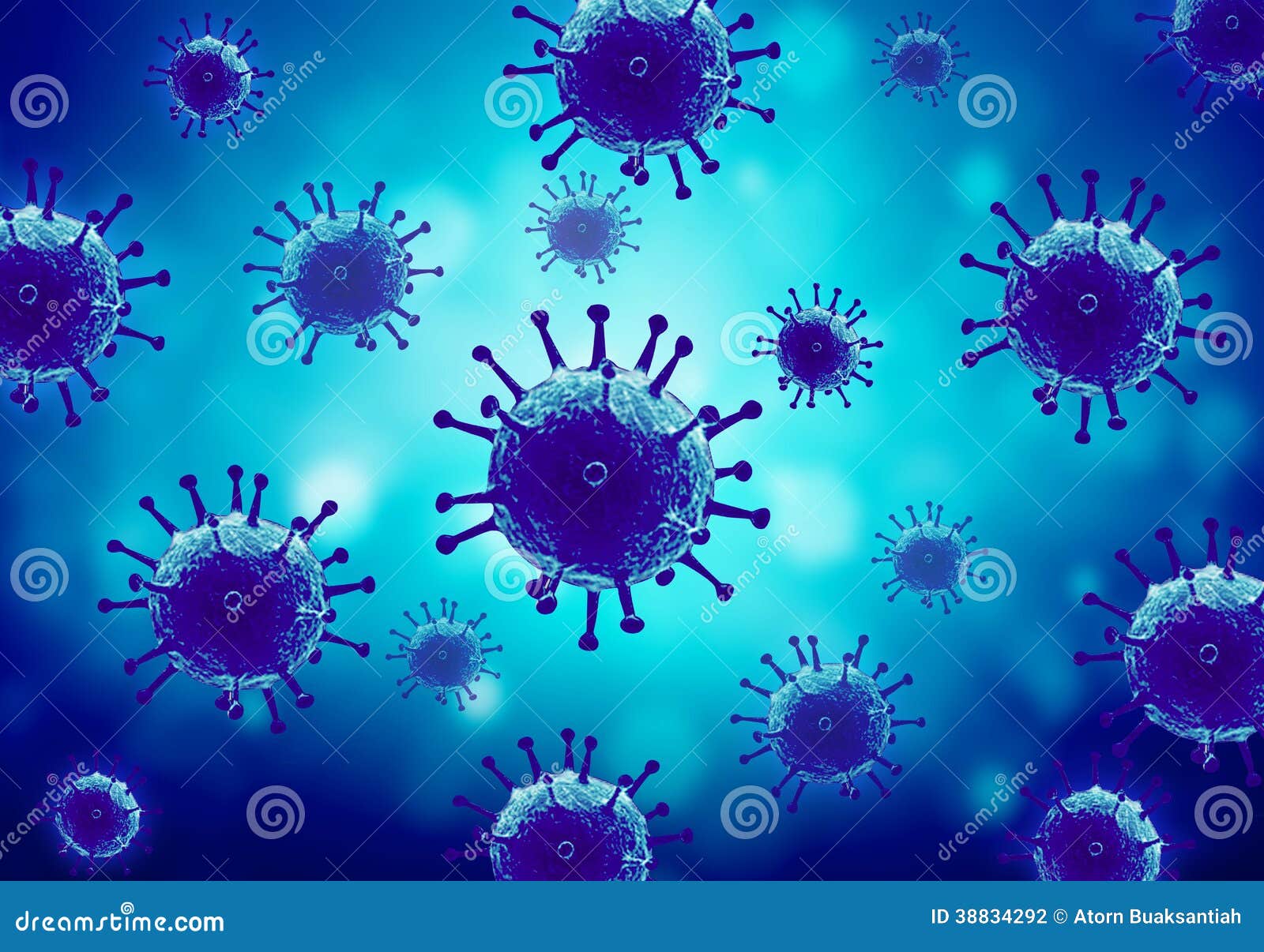 Micro Bacteria spheres stock illustration. Illustration of ...