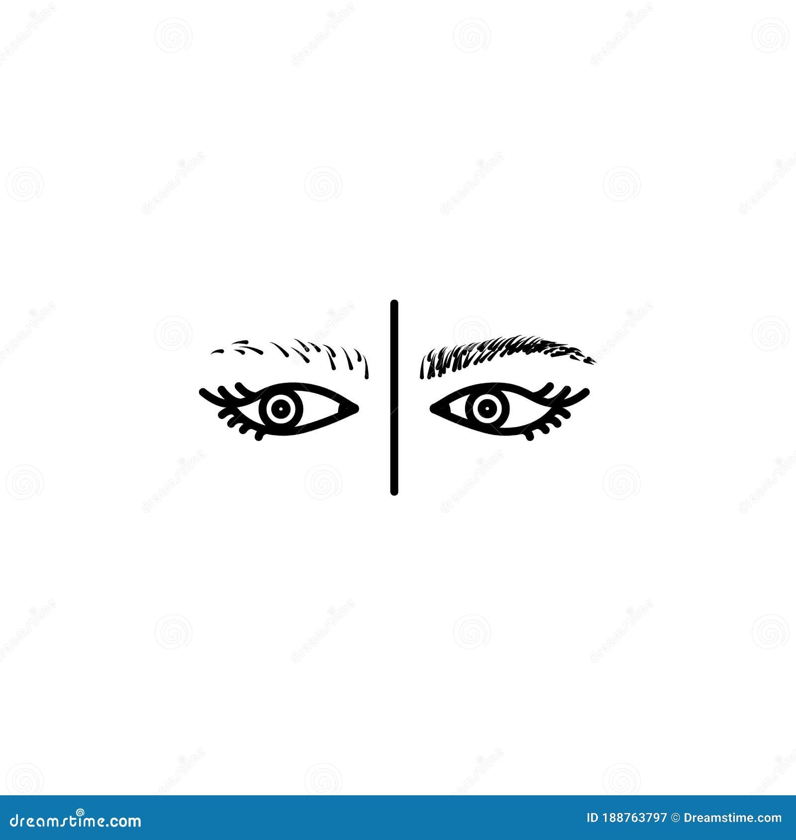 Micro Blading, Eyes, Result Icon. Element Of Anti Aging Outline Icon ...