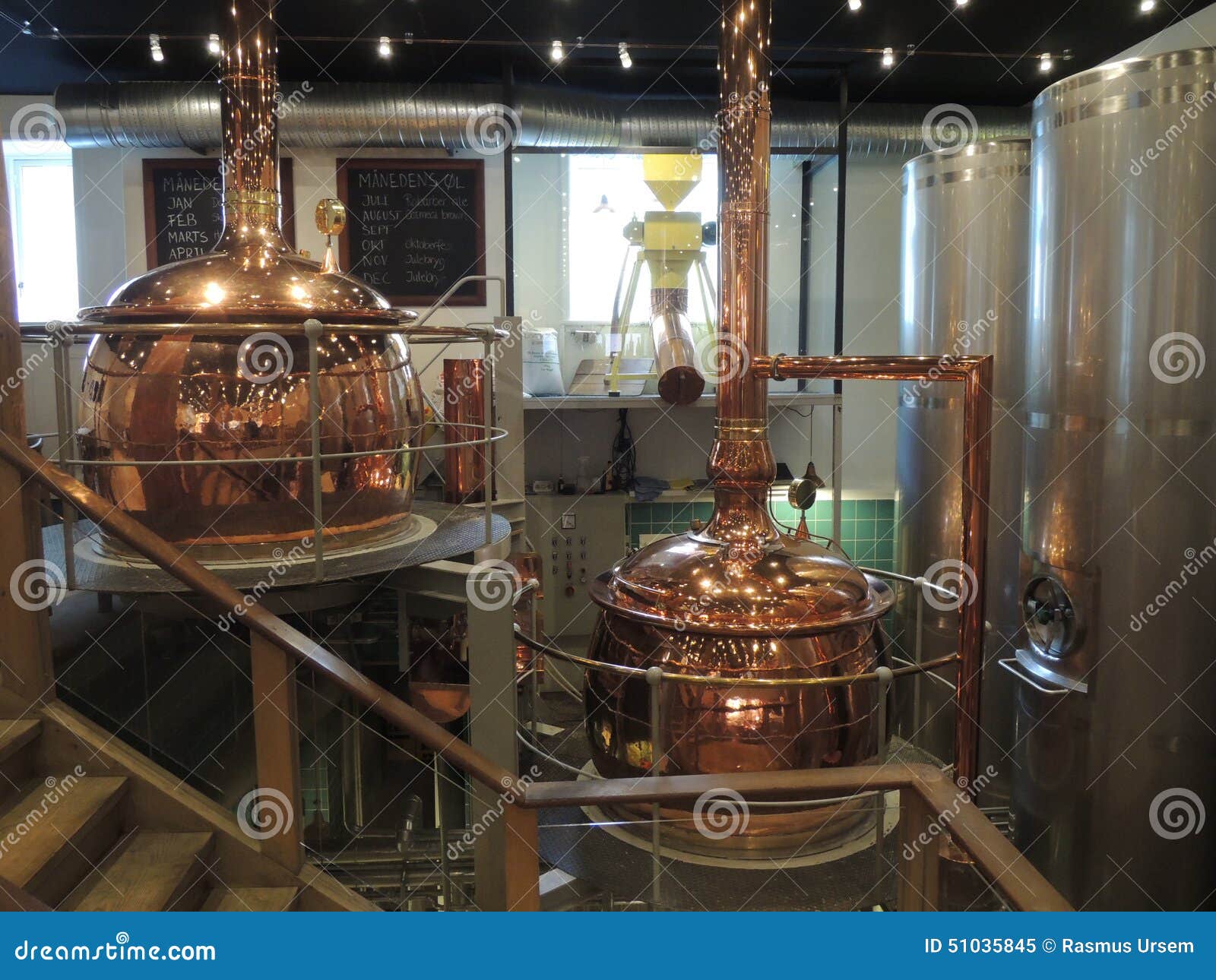 Micro Brewery in Restaurant Stock Image - Image of industry, tank: 51035845