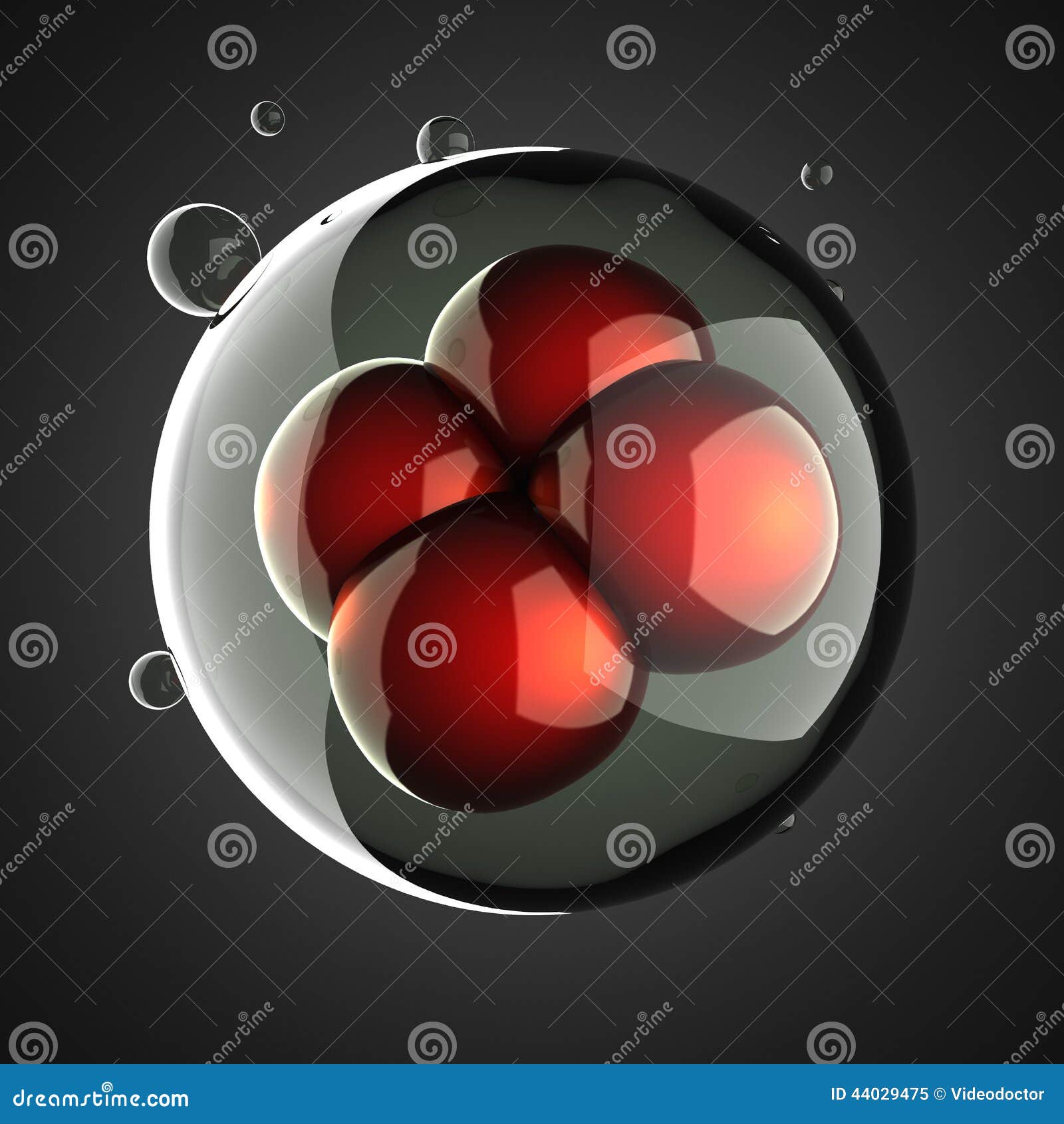 A Micro Cell Division Process Stock Illustration - Illustration of ...