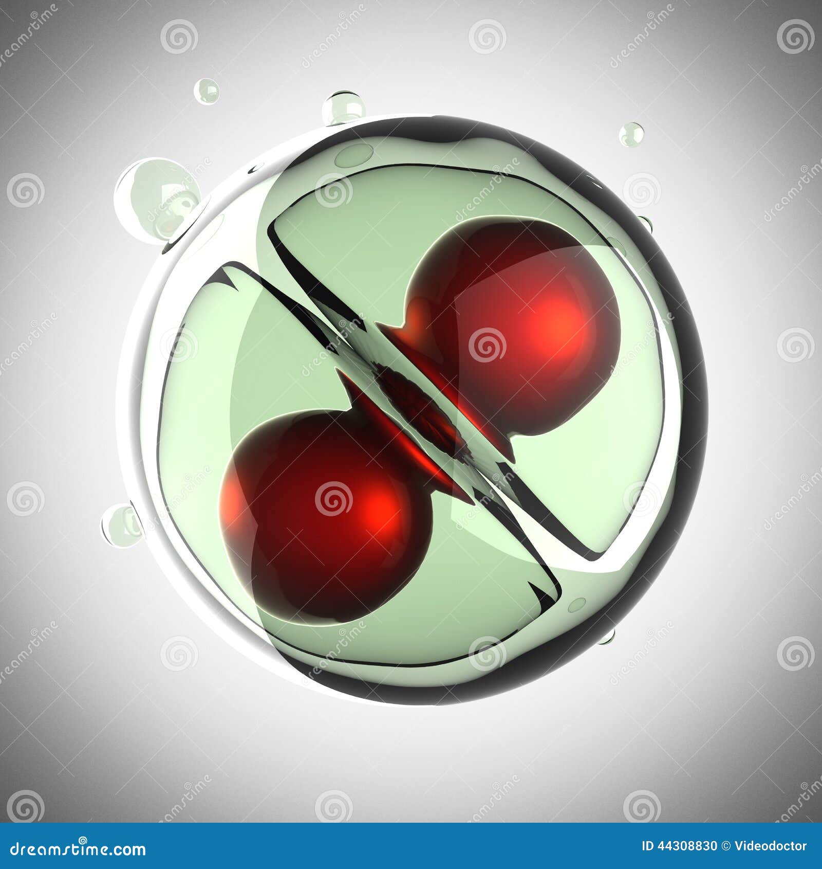 A Micro Cell Division Process Stock Illustration - Illustration of ...