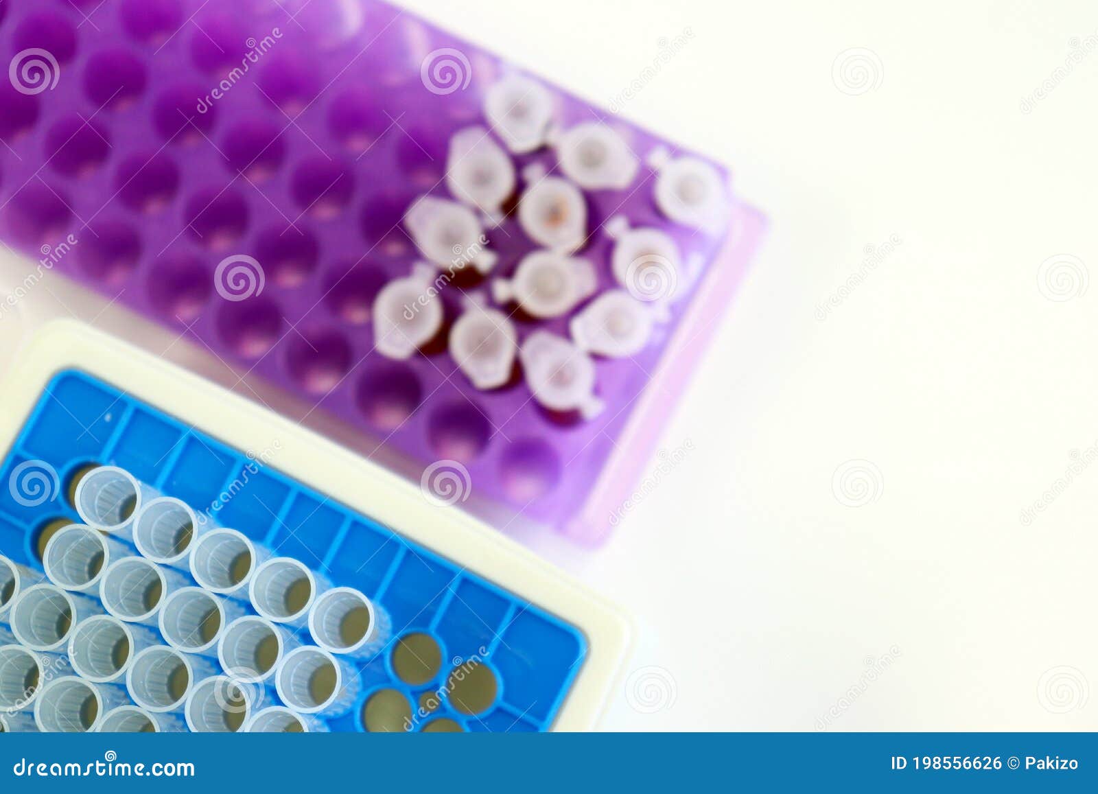 Micro Centrifuge Tubes Of Samples For Testing Anti-biotic In Beef Or ...