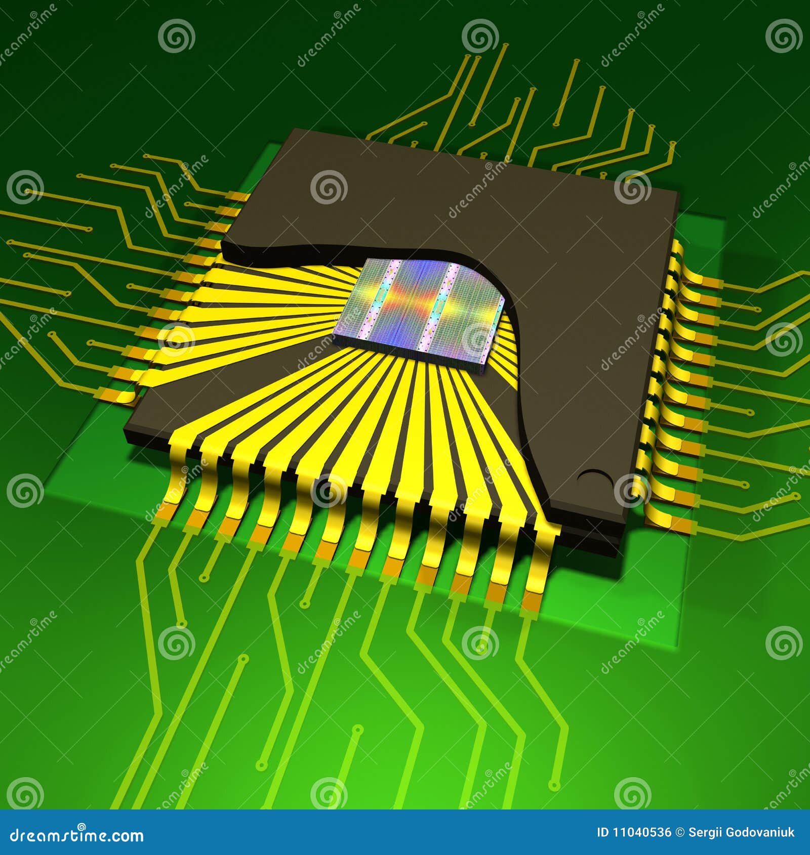 Micro chip stock illustration. Illustration of music - 11040536
