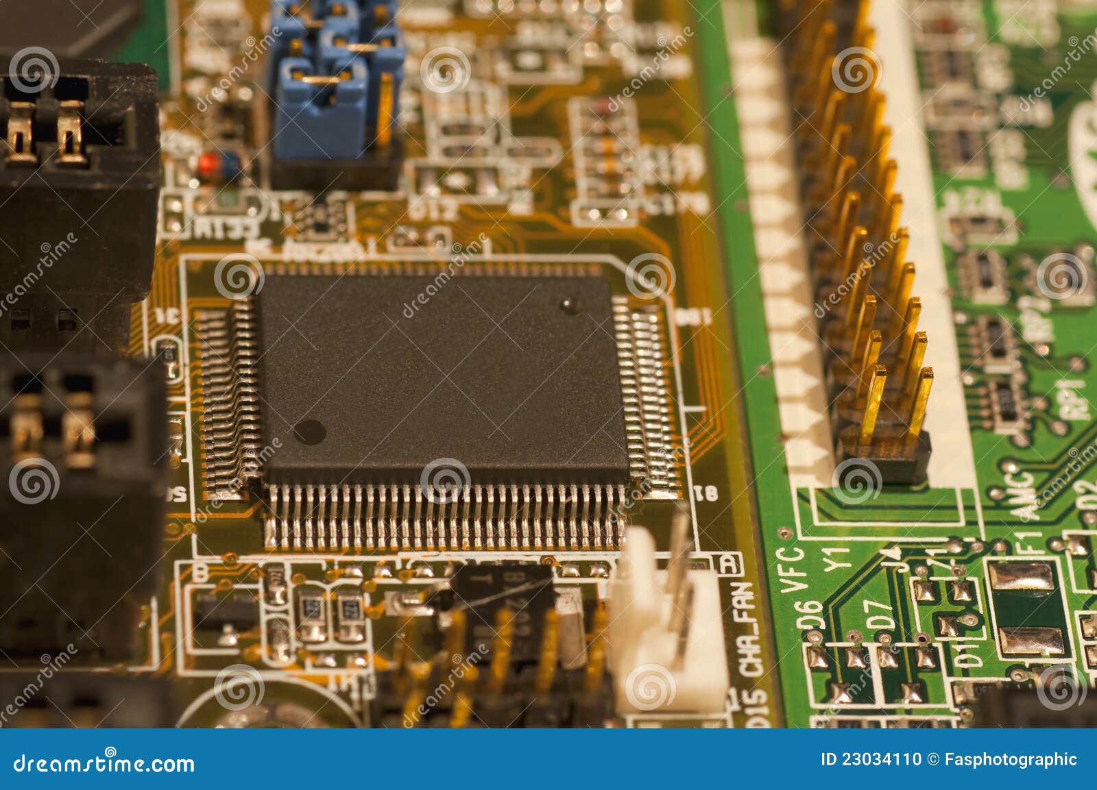 Micro chip stock photo. Image of macro, electronic, computer - 23034110