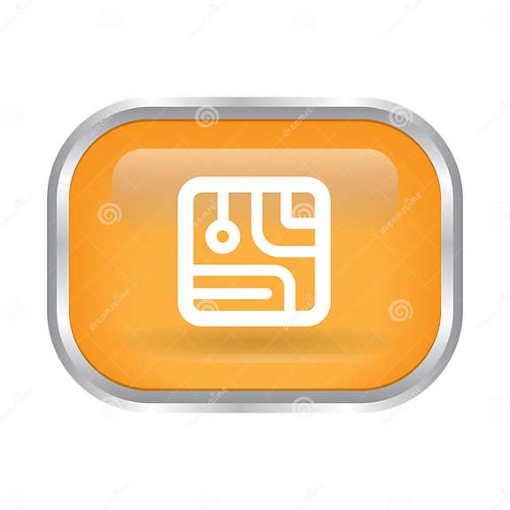 Micro Chip Button. Vector Illustration Decorative Design Stock Vector ...