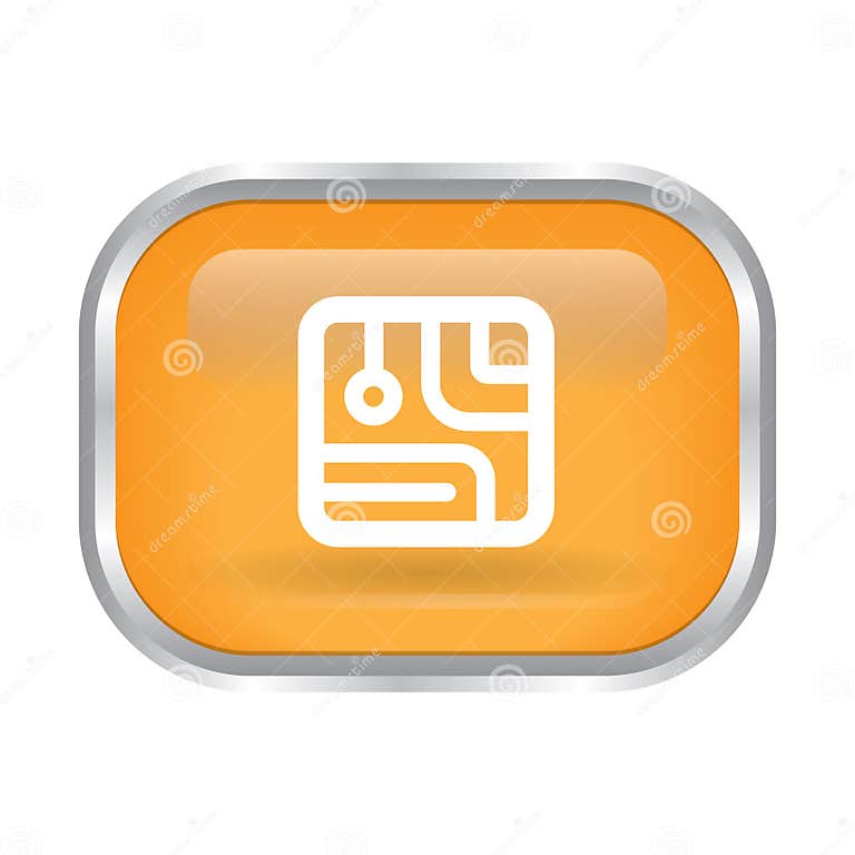 Micro Chip Button. Vector Illustration Decorative Design Stock Vector ...