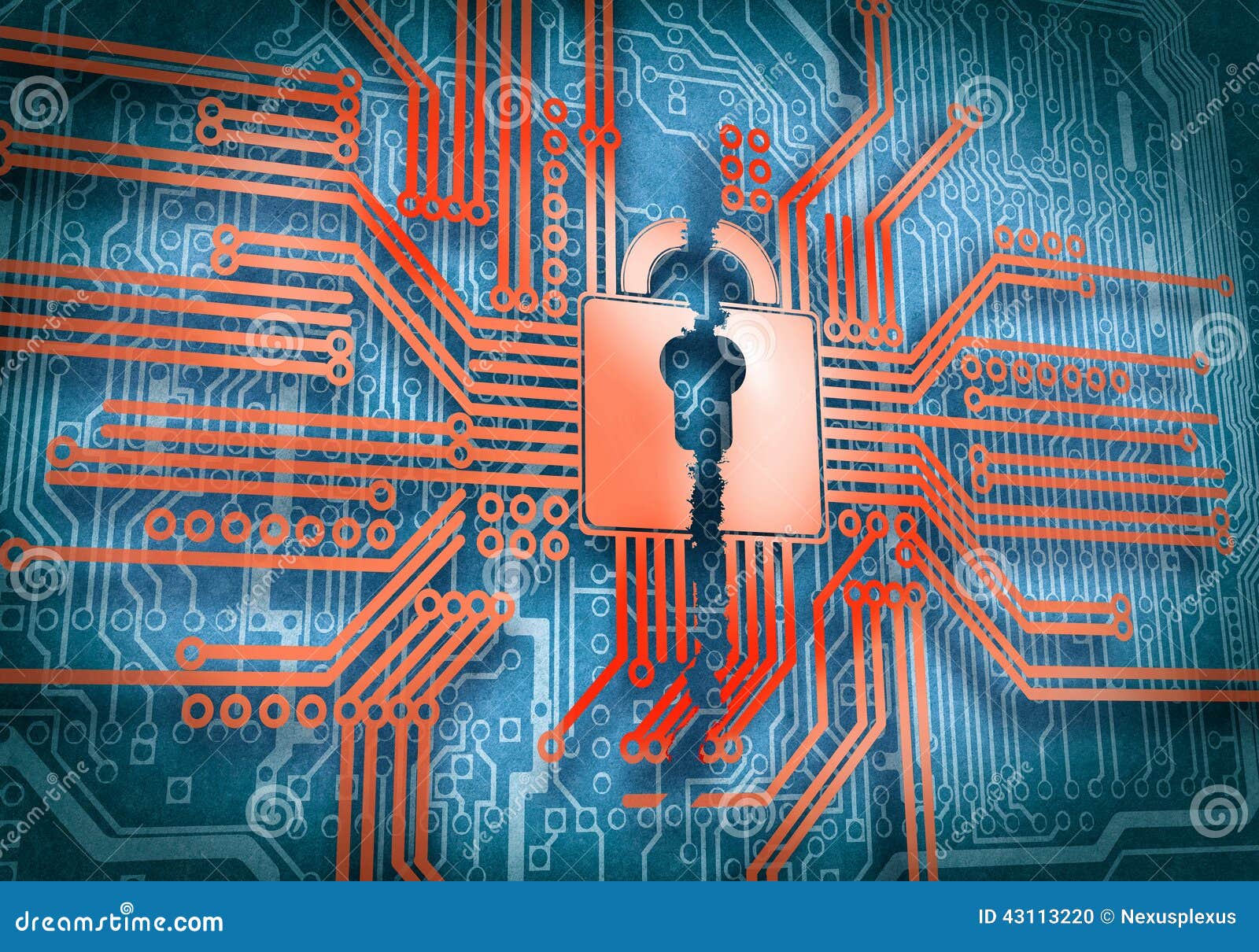 Micro chip stock photo. Image of circuit, access, padlock - 43113220