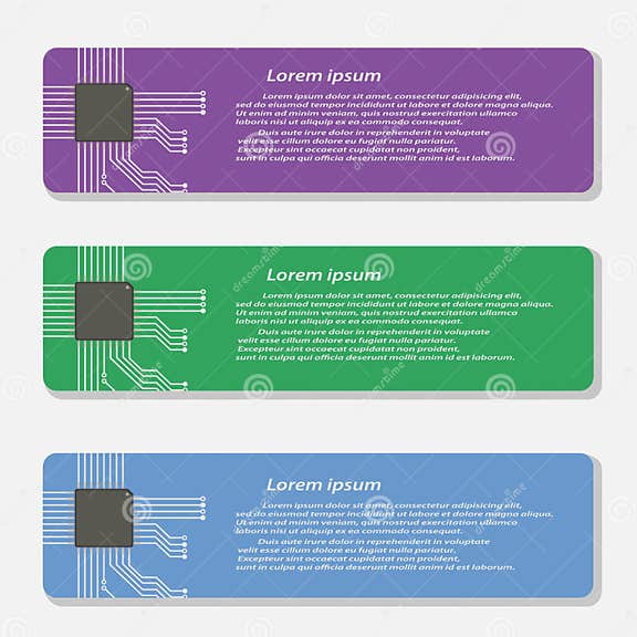 Micro chip Infographics stock illustration. Illustration of creative ...