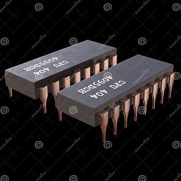 Micro-chip Quantum Processor Stock Illustration - Illustration of ...
