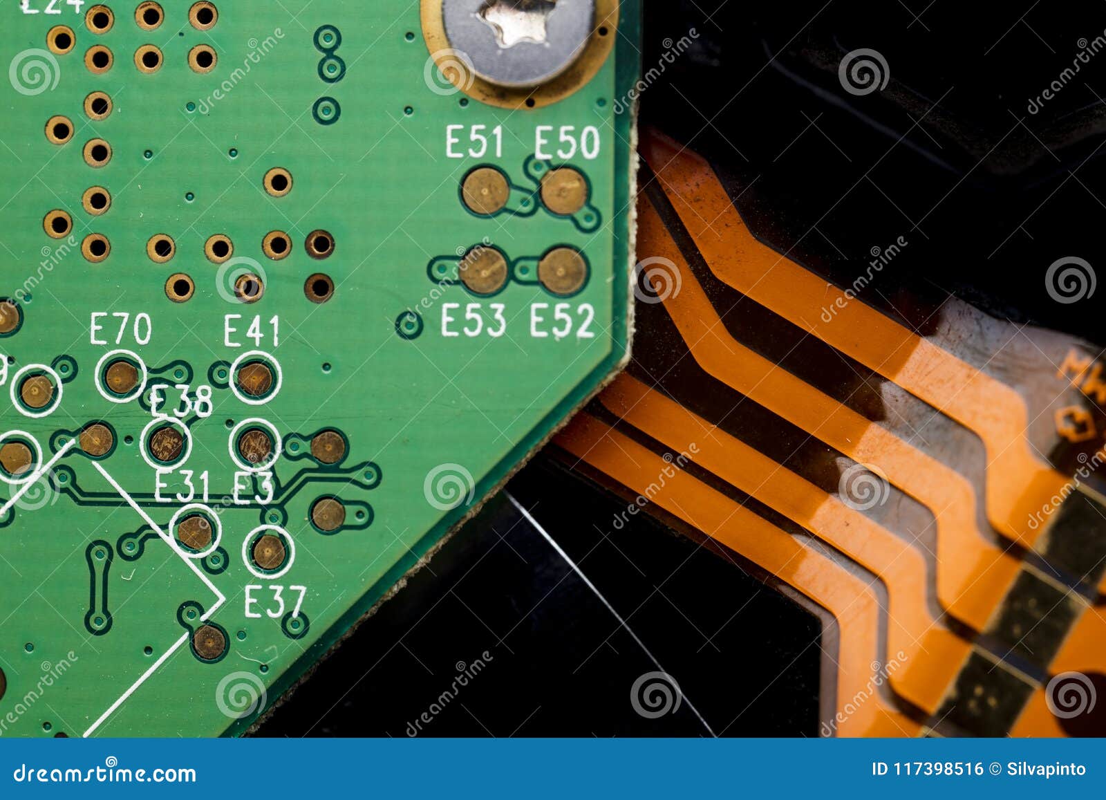 Micro Computer Chip. Close Up, Macro Photography Stock Photo - Image of ...