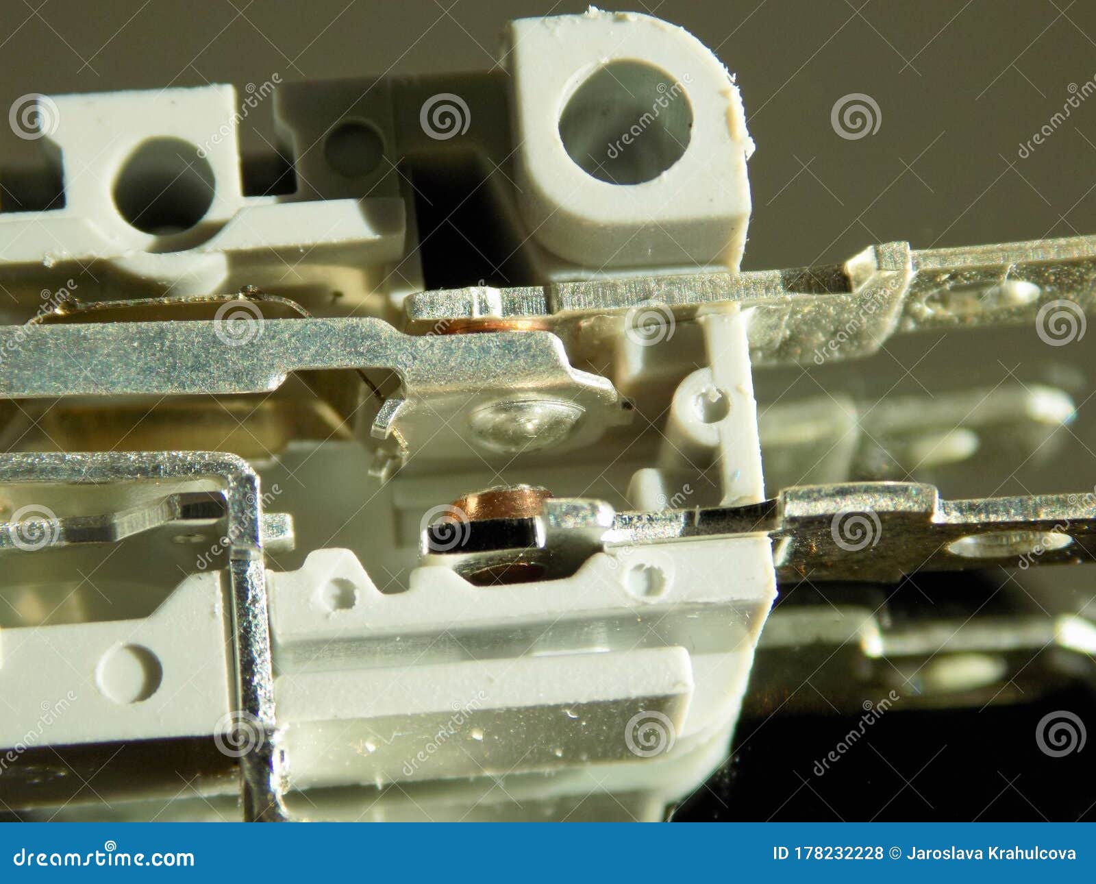 Micro Contact - Micro Switch Details from Inside Stock Photo - Image of ...