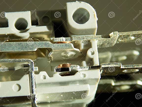 Micro Contact - Micro Switch Details from Inside Stock Photo - Image of ...