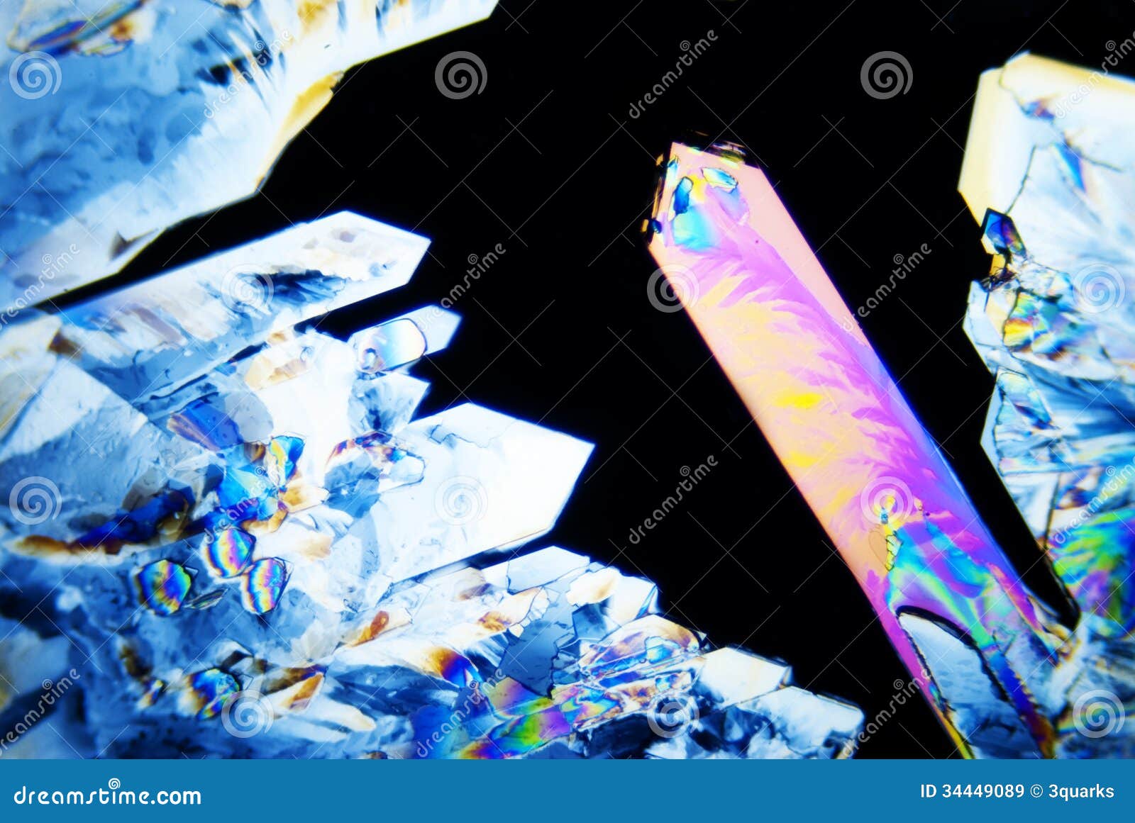 Micro Crystals stock image. Image of light, microscopy - 34449089
