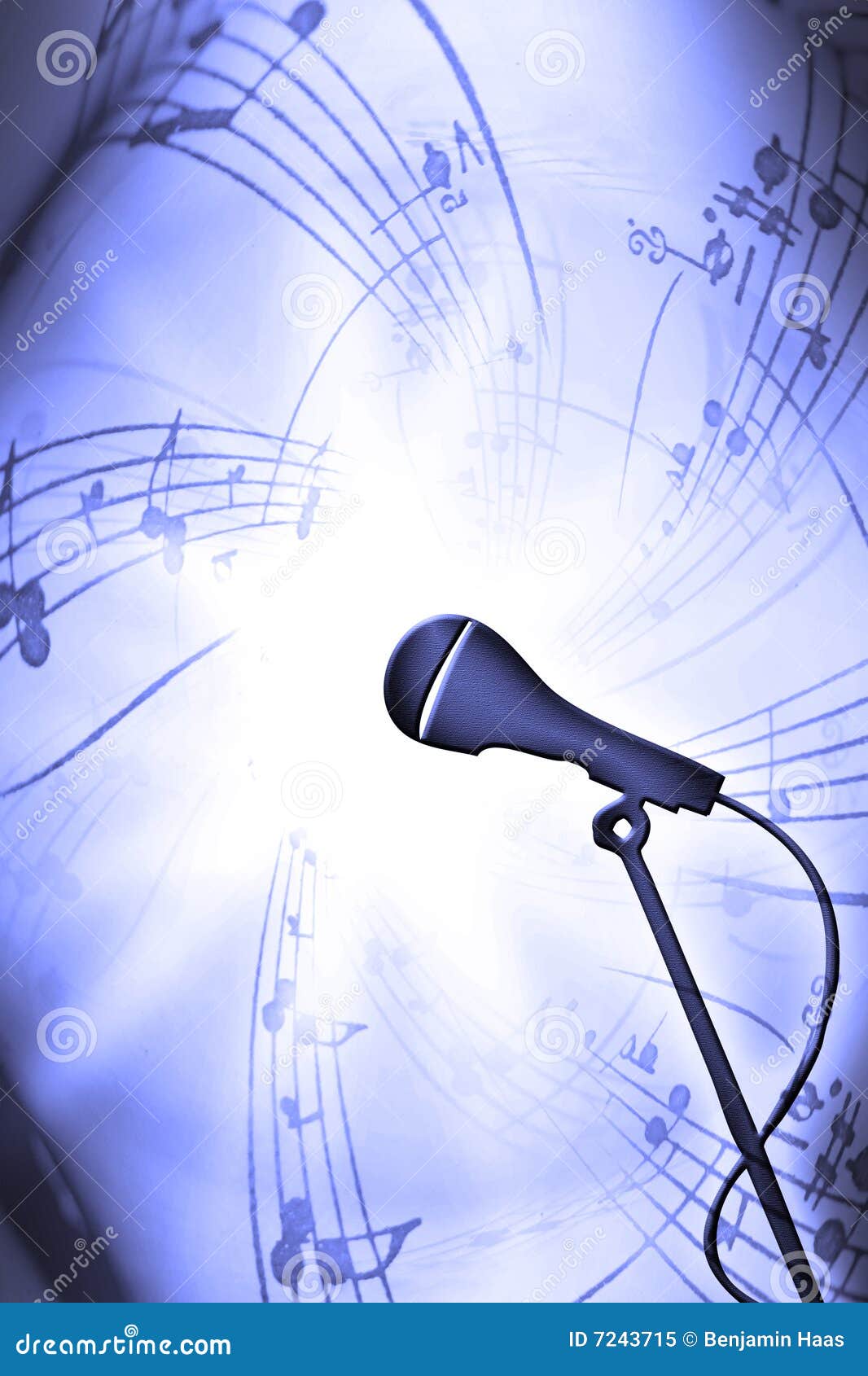 Micro de musique illustration stock. Illustration du affiches - 7243715