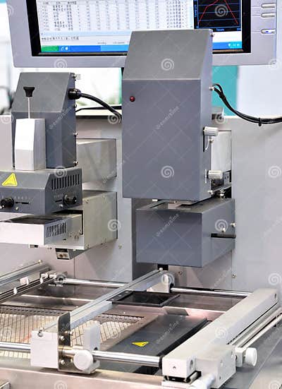 Micro Electronic Manufacturing Equipment Stock Image - Image of ...