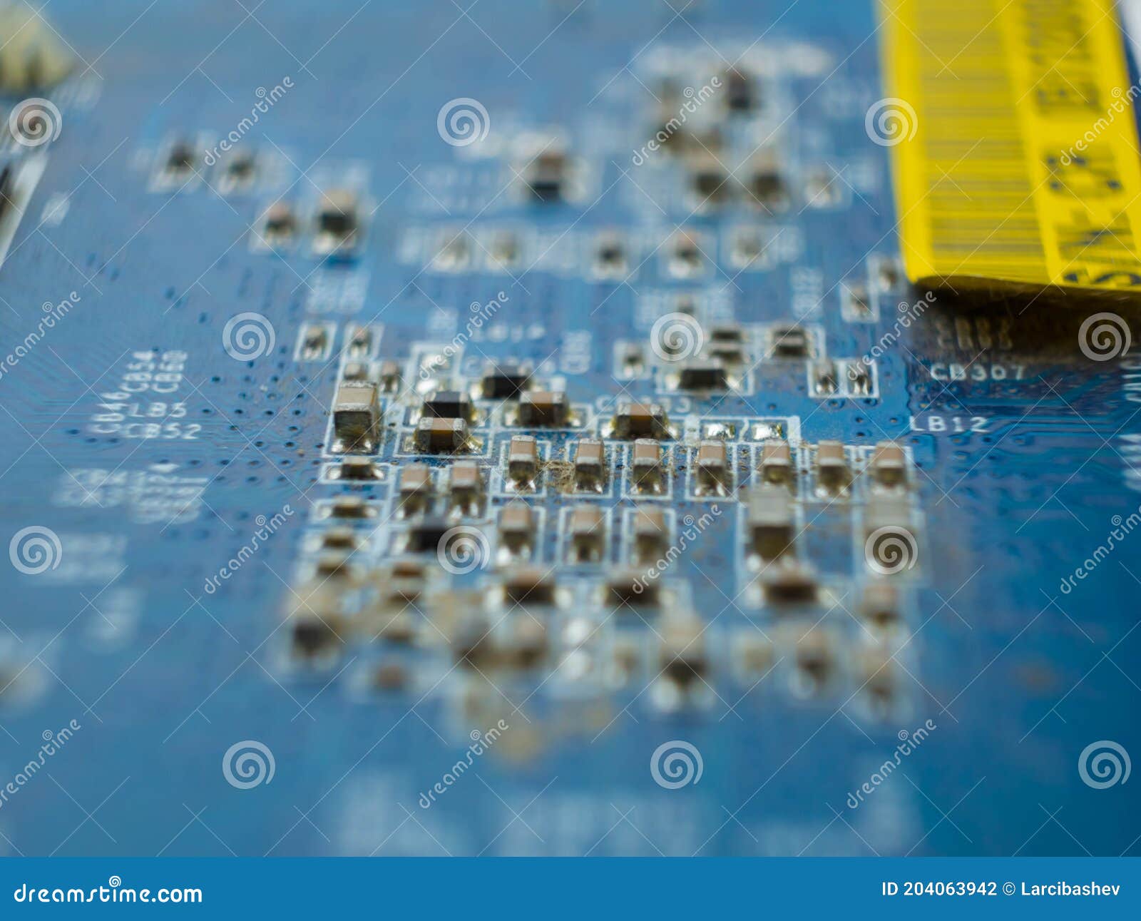 Micro Electronics Components. Semiconductor Elements and Micro Schemes ...