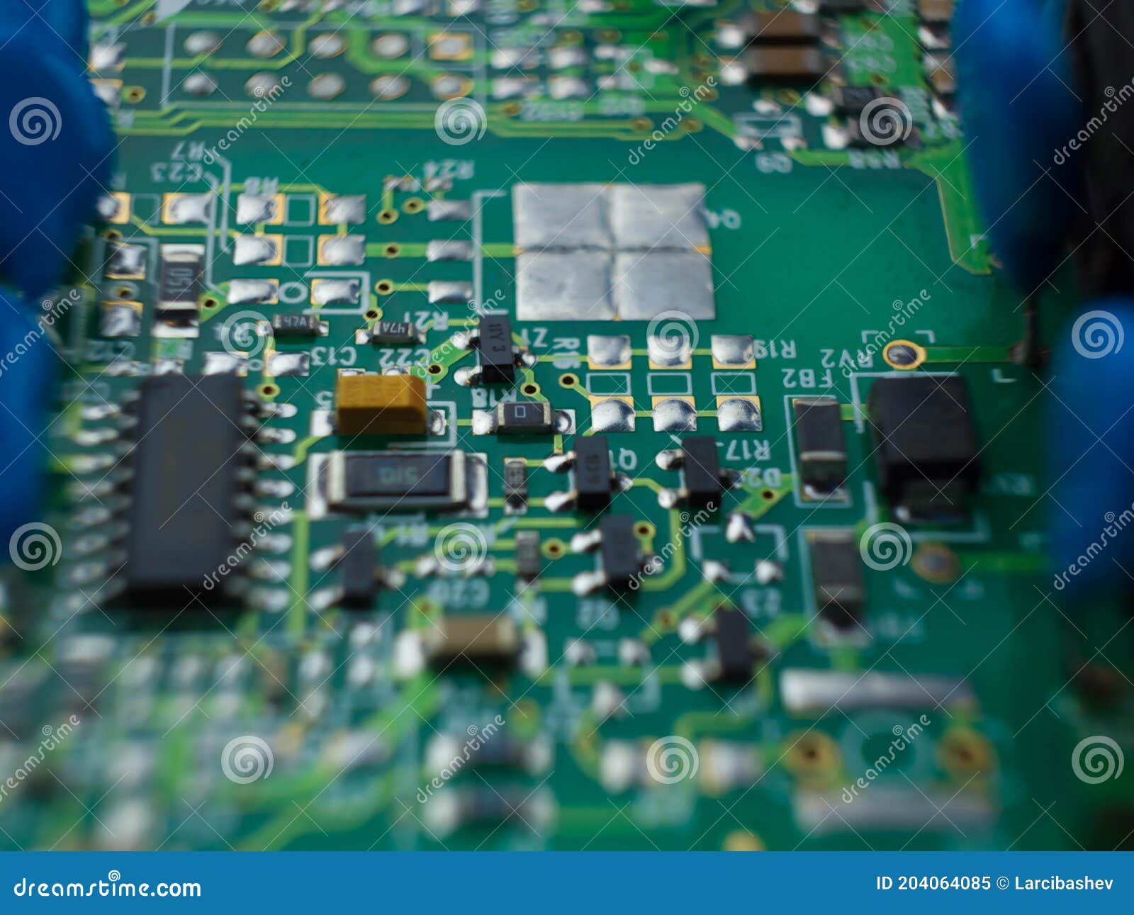 Micro Electronics Components. Semiconductor Elements and Micro Schemes ...