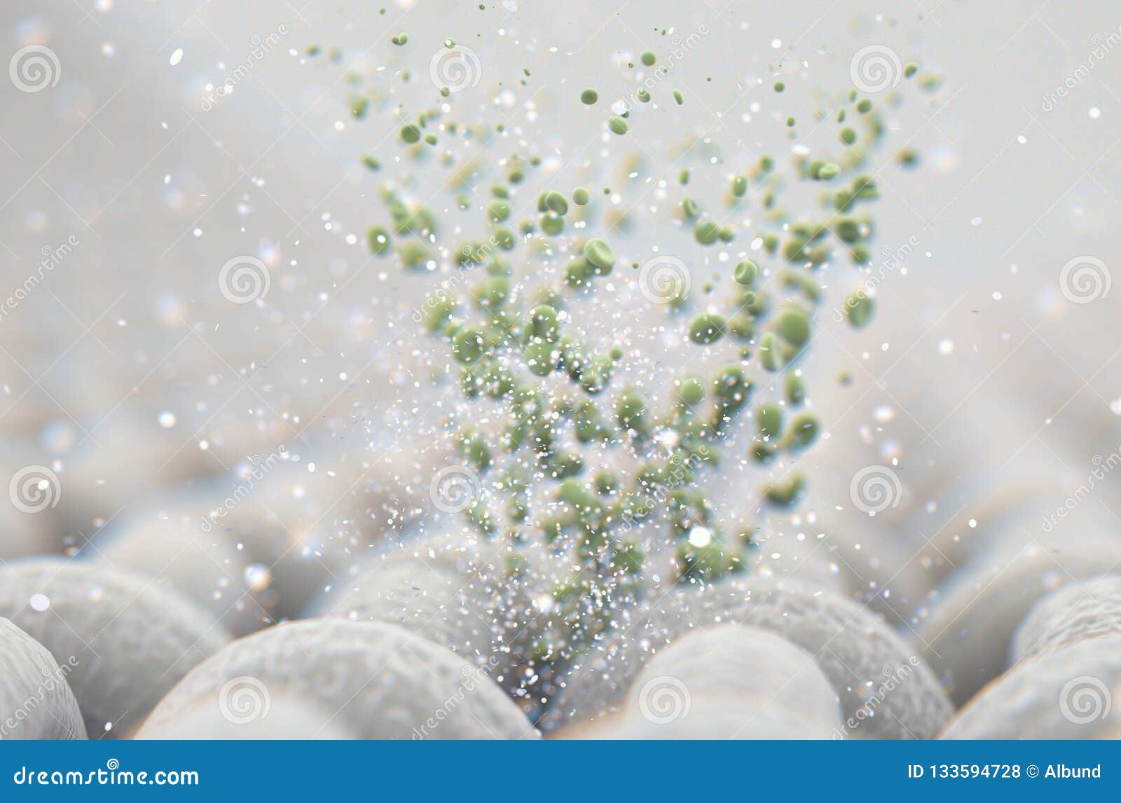 Micro Fabric Weave and Green Particles Stock Photo - Image of fabric ...