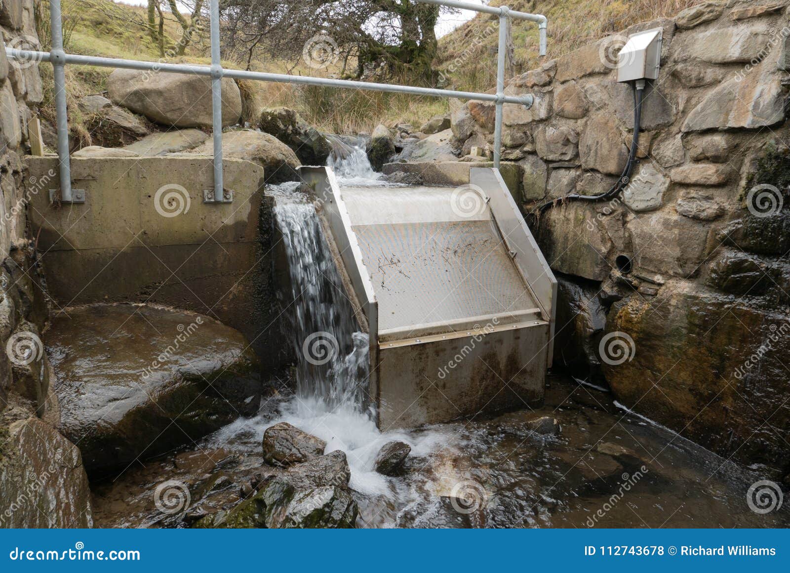 Water intake apparatus. stock photo. Image of hydro - 112743678